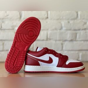 Nike | Shoes | Nike Air Jordan Low Retro Se Whitelobstersaildune Red Gs ...